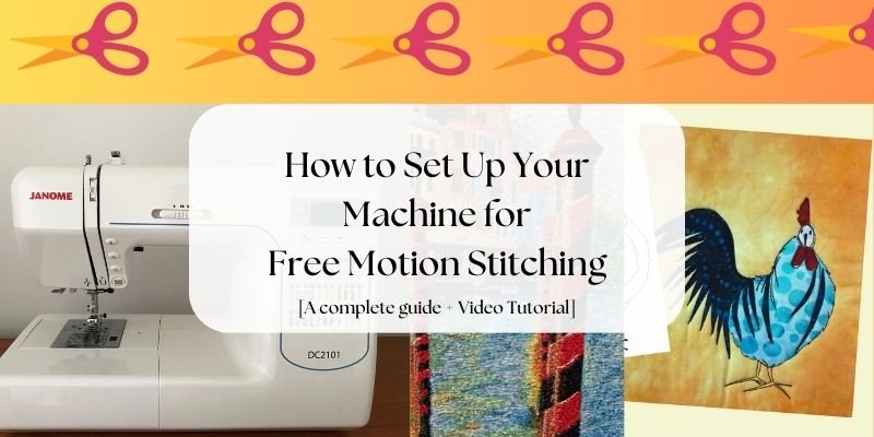 Setting up your machine for free motion stitching - Thread Sketching in ...
